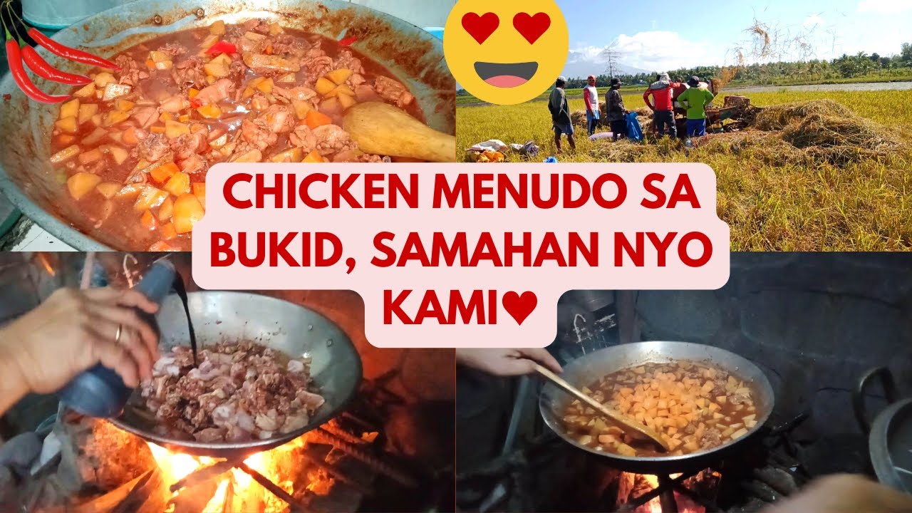 Manok ala Menudo Sa Bukid! 😍Samahan nyo us sa Palayan,silip sa buhay ng ...