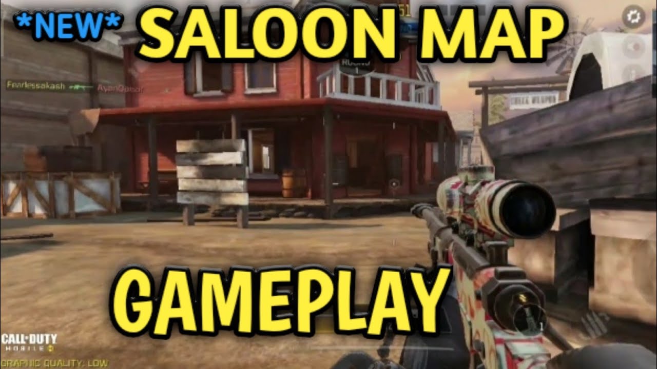*NEW* SALOON MAP GAMEPLAY in CALL OF DUTY MOBILE - YouTube