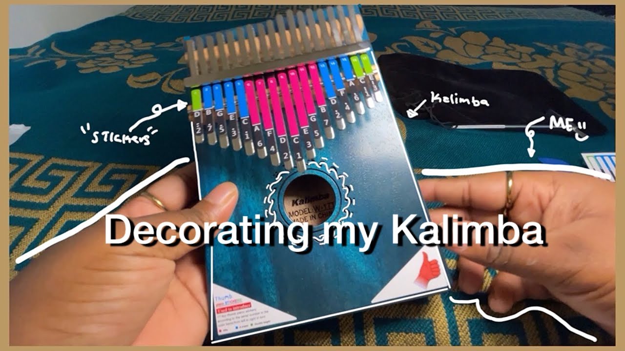 Decorating my Kalimba | Amazon Kalimba - YouTube