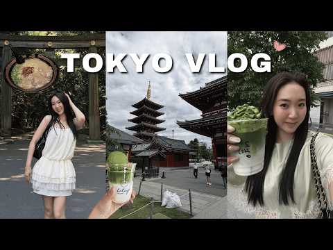 TOKYO VLOG 🍡 first time in japan, yummy matcha & ramen, vintage shopping, kamakura day trip