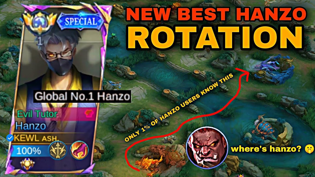 NEW BEST HANZO ROTATION 2024 ( only few hanzo user know this 🤫) - MLBB ...