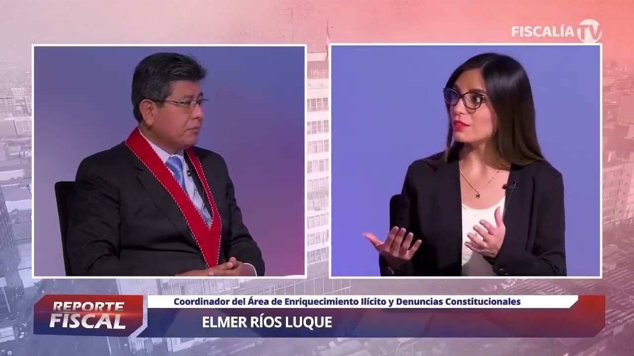 fiscal adjunto supremo Elmer Ríos Luque coordinador del Área de Enriquecimiento Ilícito - YouTube