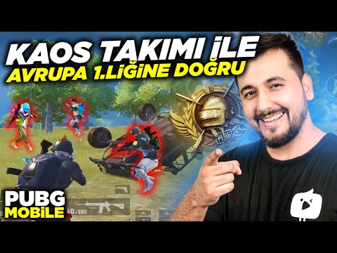 KAOS TAKIMI İLE AVRUPA 1.LİĞİNE DOĞRU!! / PUBG MOBILE