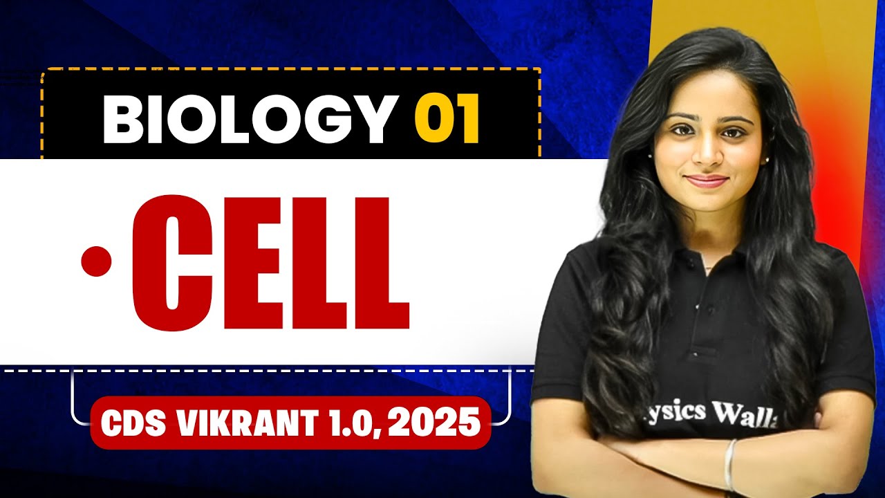 Cell | Biology for CDS 1, 2025 | CDS Vikrant 1.0🤩 - YouTube
