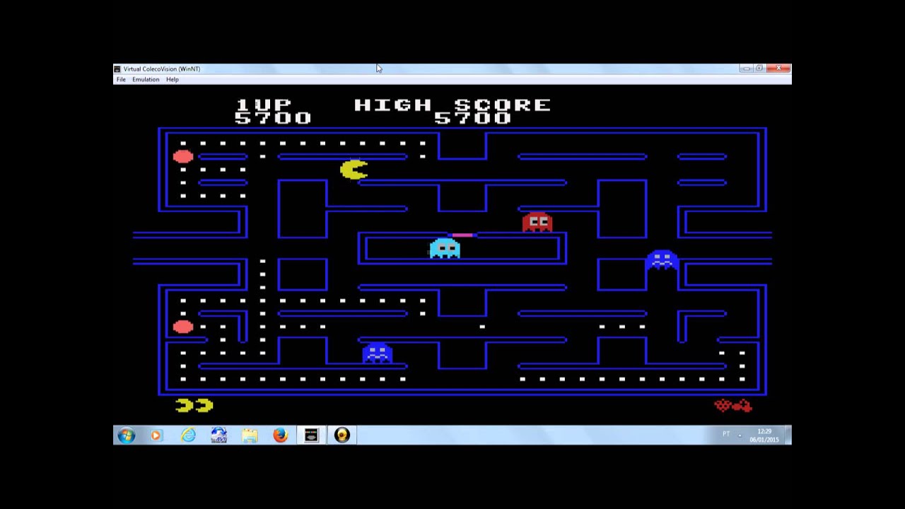 Pac Man Colecovision Gameplay - YouTube