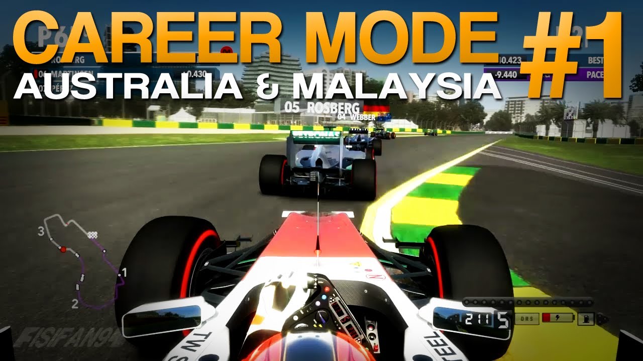 F1 2012 (2013 Mod) | Career Mode #1 - Australia & Malaysia - YouTube