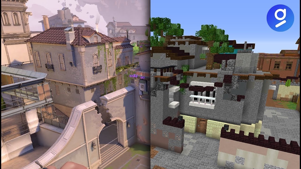 T-Spawn + Mid-Pizza | Valorant Map Ascent in Minecraft Part V - YouTube