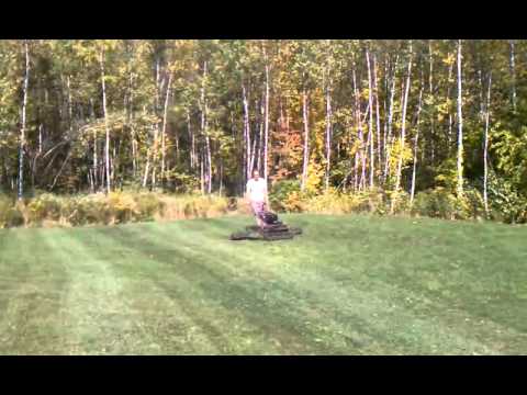 Nice 72" Cut with Locke Triplex Reel Mower - YouTube