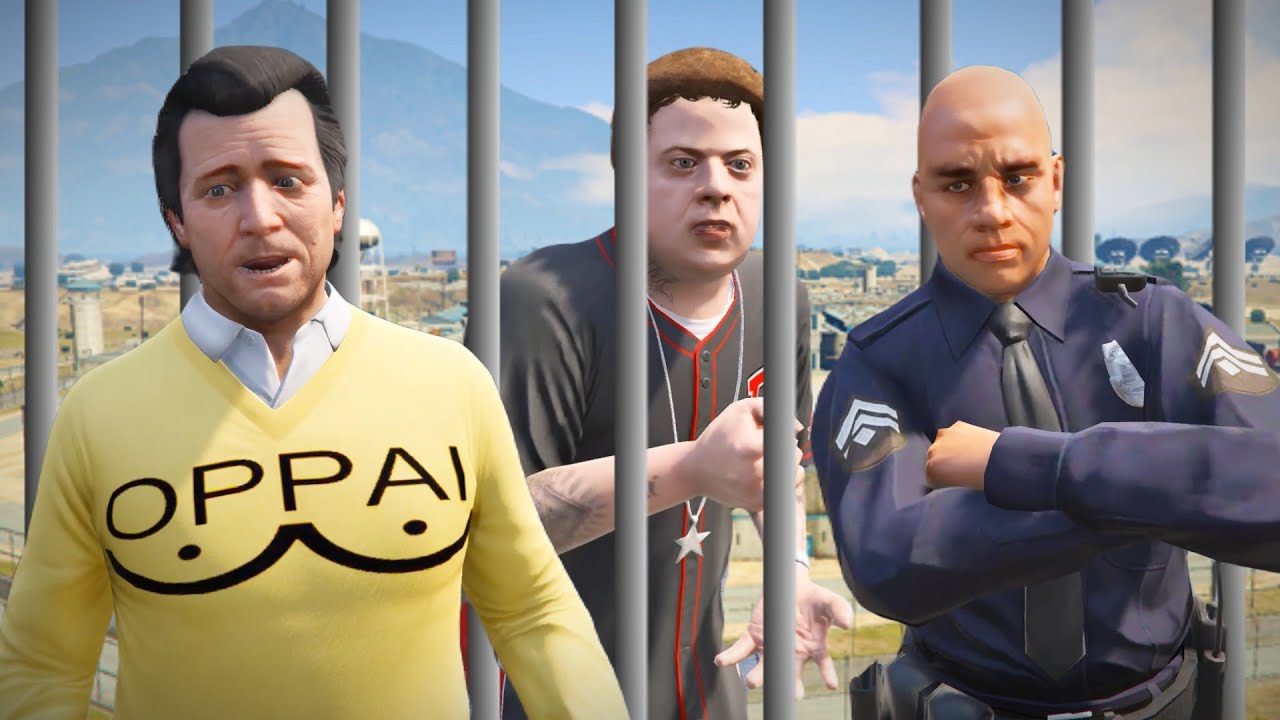 "The Cops" Arrest Jimmy For Stealing Michael's Car In GTA 5! - YouTube