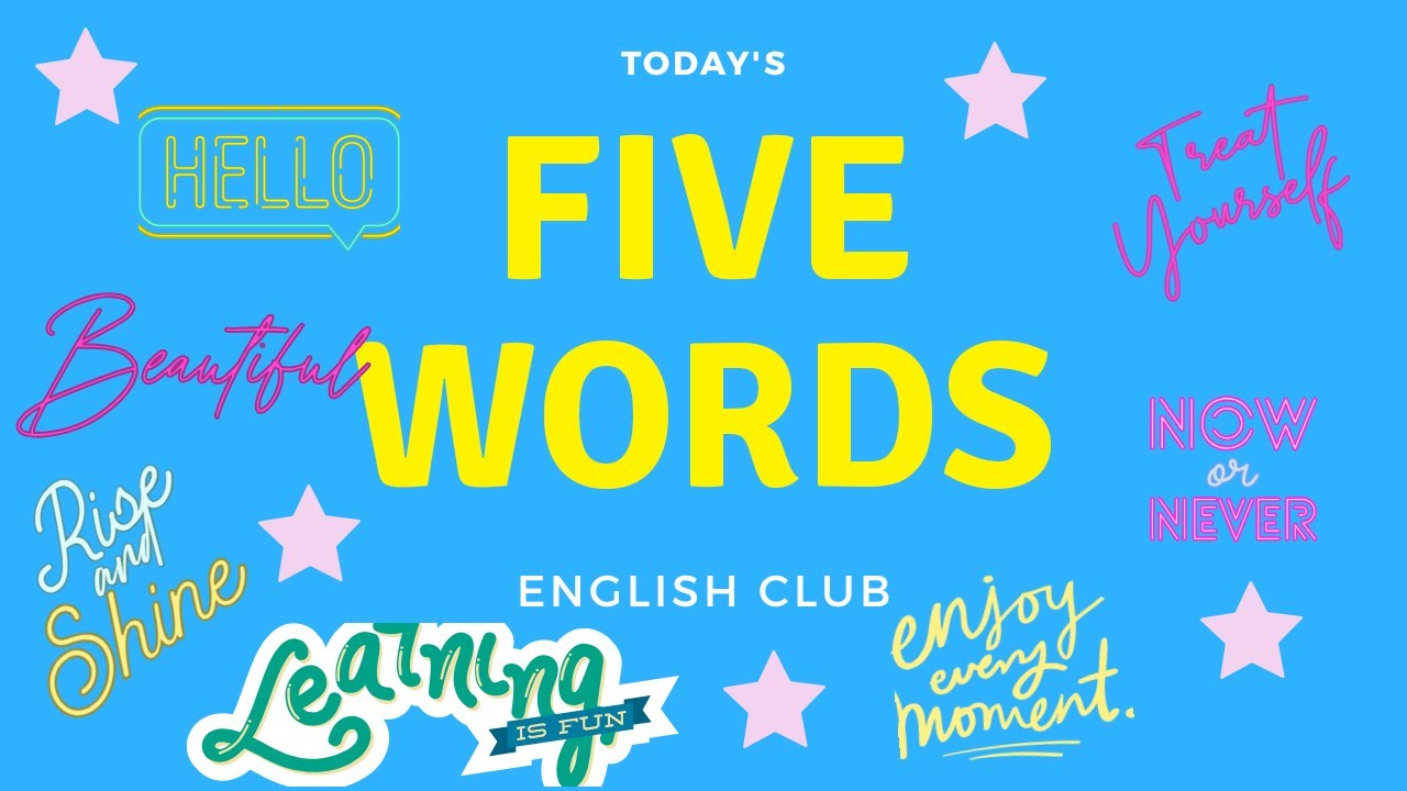 Five Words A Day | To Learn | English Vocabulary series - YouTube