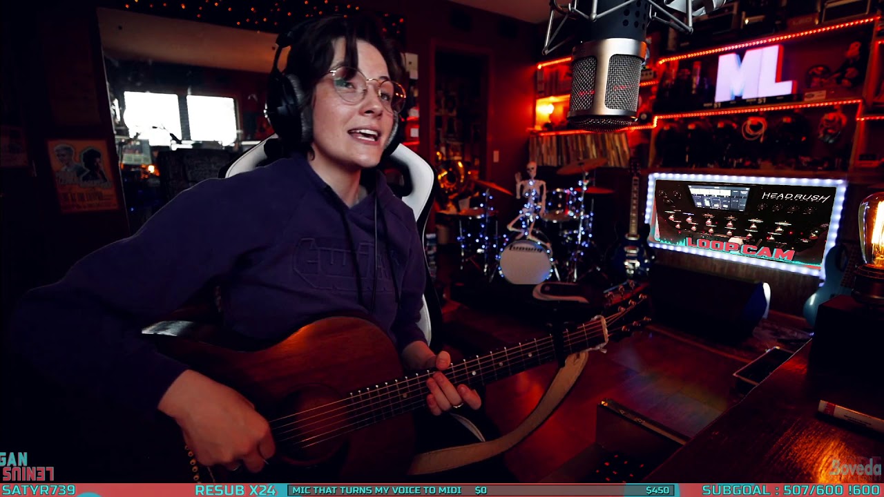 Megan Lenius Live Looper cover of God Is A Woman - YouTube