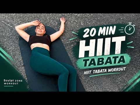 20 MIN TABATA HIIT | 20s ON / 10s REST | No Equipment