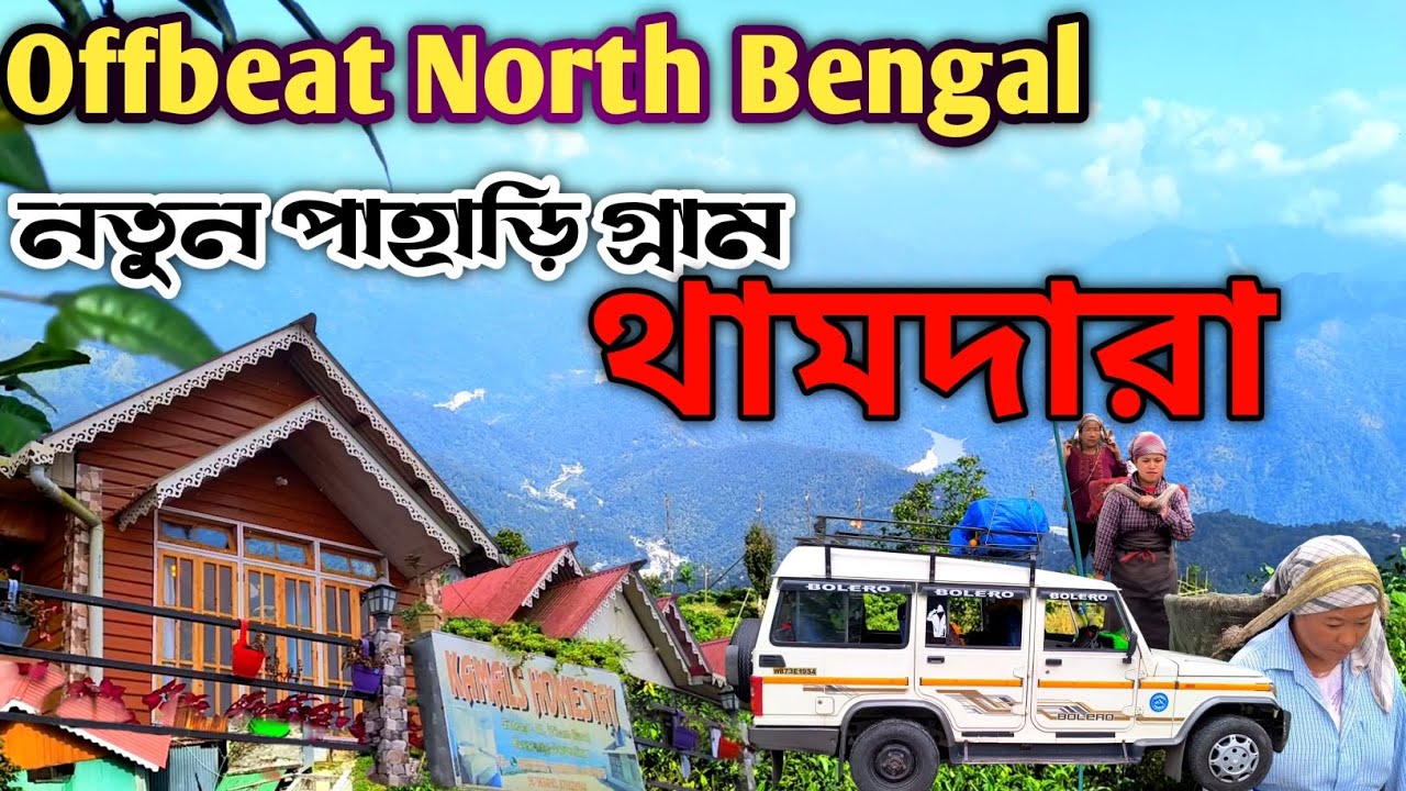 Offbeat Places in North bengal | নতুন পাহাড়ি গ্রাম থামদারা | North bengal offbeat places ...