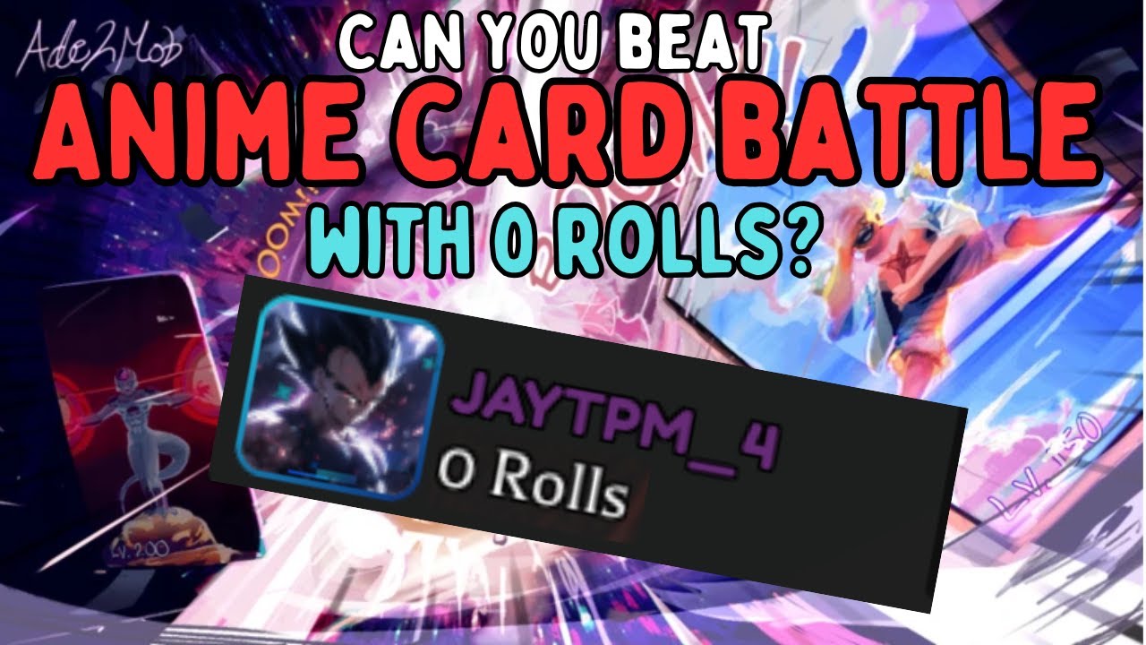 Can you Beat Anime Card Battle With 0 Rolls? (Episode 2) - YouTube