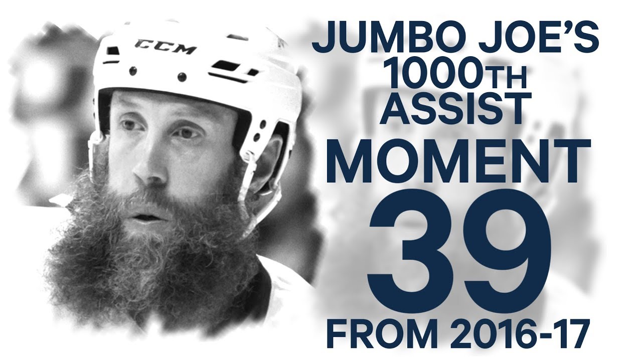 No 39/100: Jumbo Joe picks up milestone 1000th NHL assist - YouTube