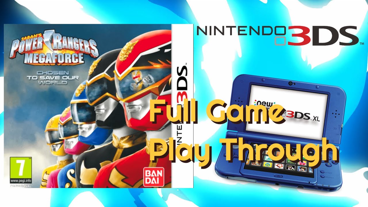 Power Rangers : Megaforce (2013) Nintendo 3DS Full Game Playthrough in ...