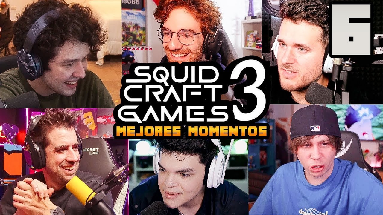 LOS MEJORES MOMENTOS DE SQUID CRAFT GAME 3 DIA 6 FINAL - YouTube