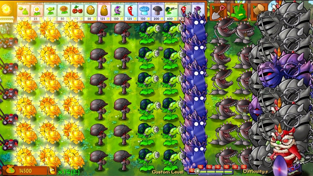 Pvz Fusion 2.3.1 | Utmate Sun Pult+Comondo Pea+Doom Chomper Vs Abyssal ...