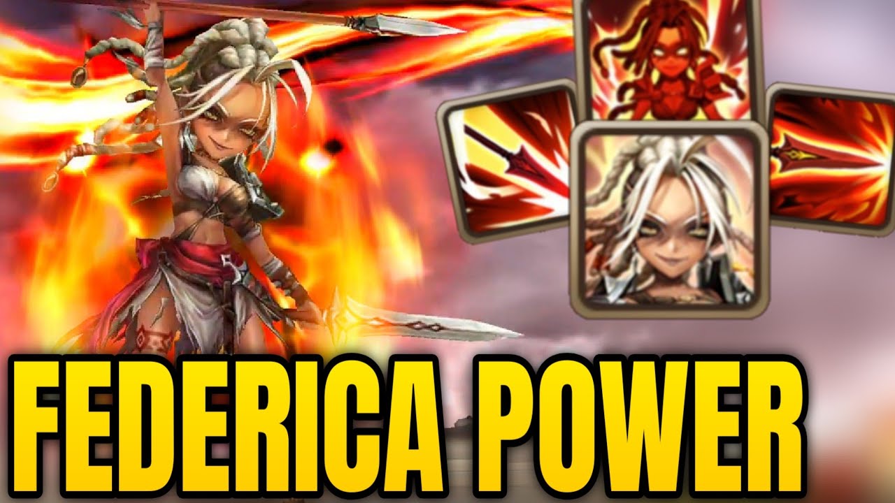 The Power Of Federica (Fire Gladiatrix) - Summoners War - YouTube