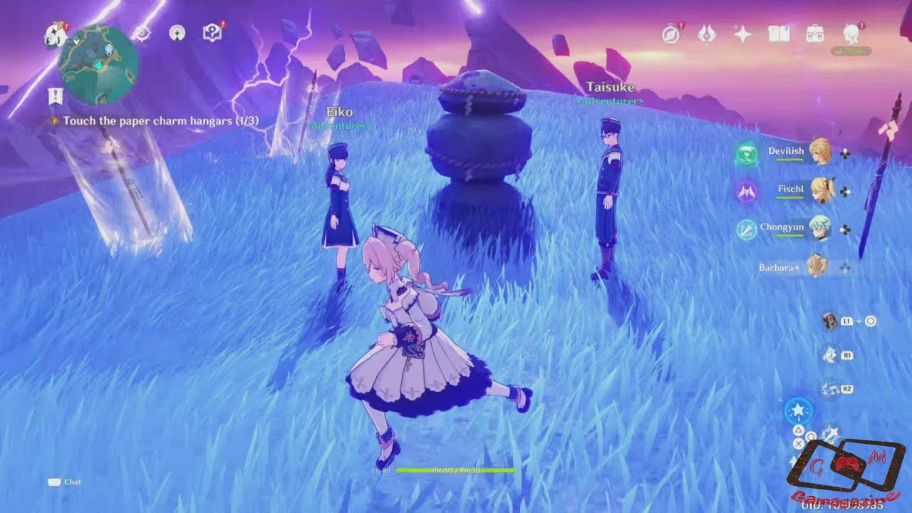 Seal the warding stone puzzle genshin impact/unlock electric barrier ...