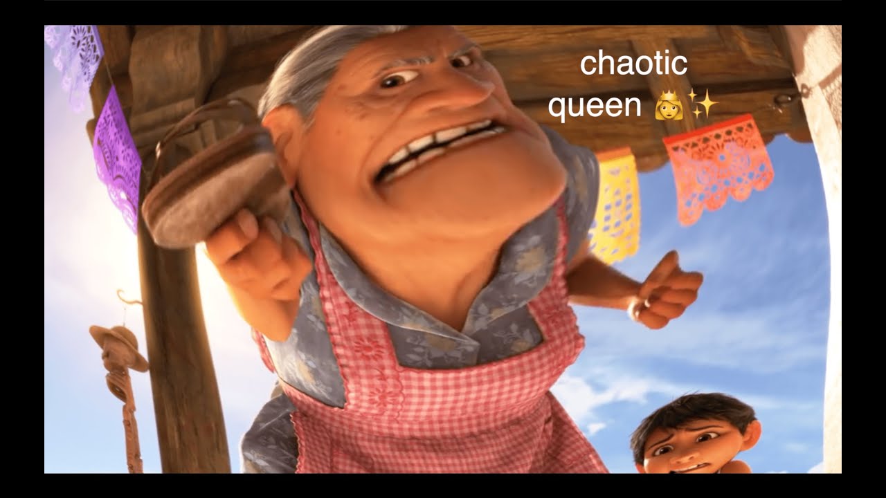 grandma from coco being a chaotic queen for around 3 minutes - YouTube