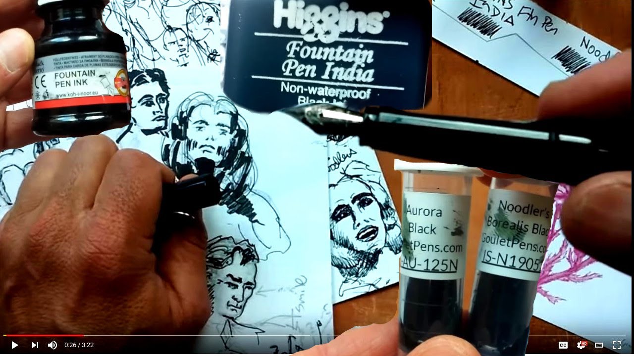best fountain pen ink for drawing 🖋️ - YouTube