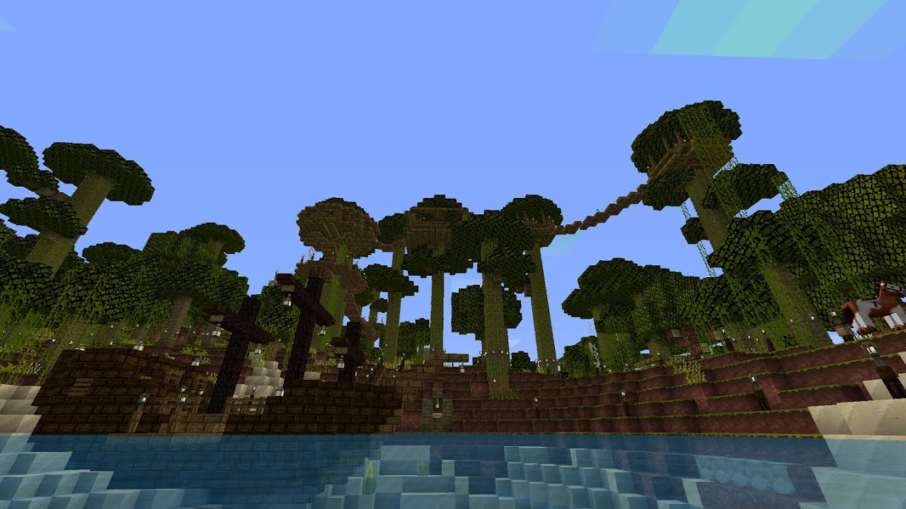 Minecraft - My First Multiplayer World (Tour) - YouTube