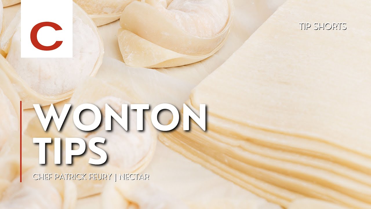 Wonton Tips | Chef Patrick Feury | Tips #shorts - YouTube