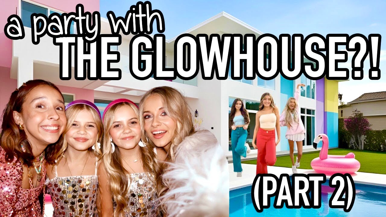 THE WHOLE GLOWHOUSE WAS AT KENZIE’S 1 MIL PARTY! @kenzieyolles #vlog La ...