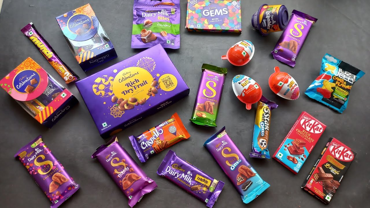 100 candies opening, chocolate a video, lots of chocolates, Cadbury ...