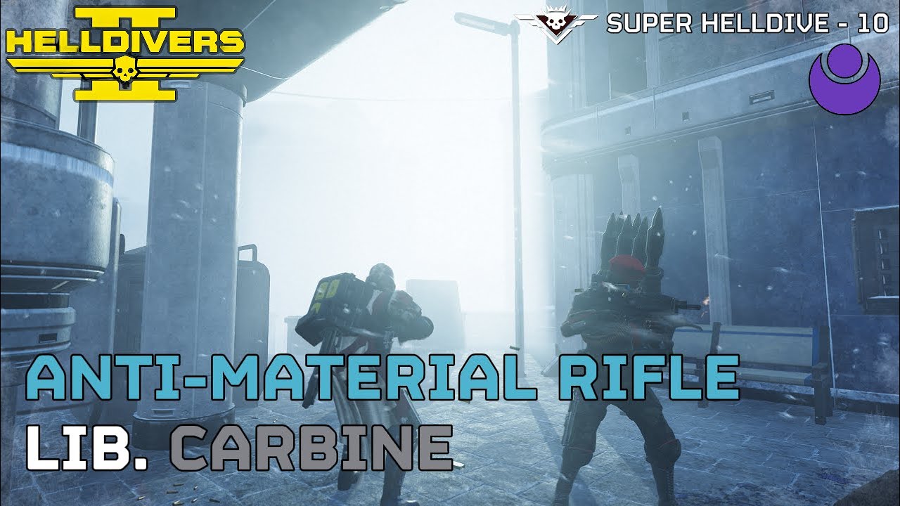 Drum Mag Liberator Carbine & AMR Gameplay | HELLDIVERS 2 (SUPER ...