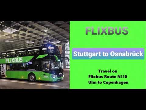 Flixbus Route N110, Stuttgart to Osnabrück, Germany