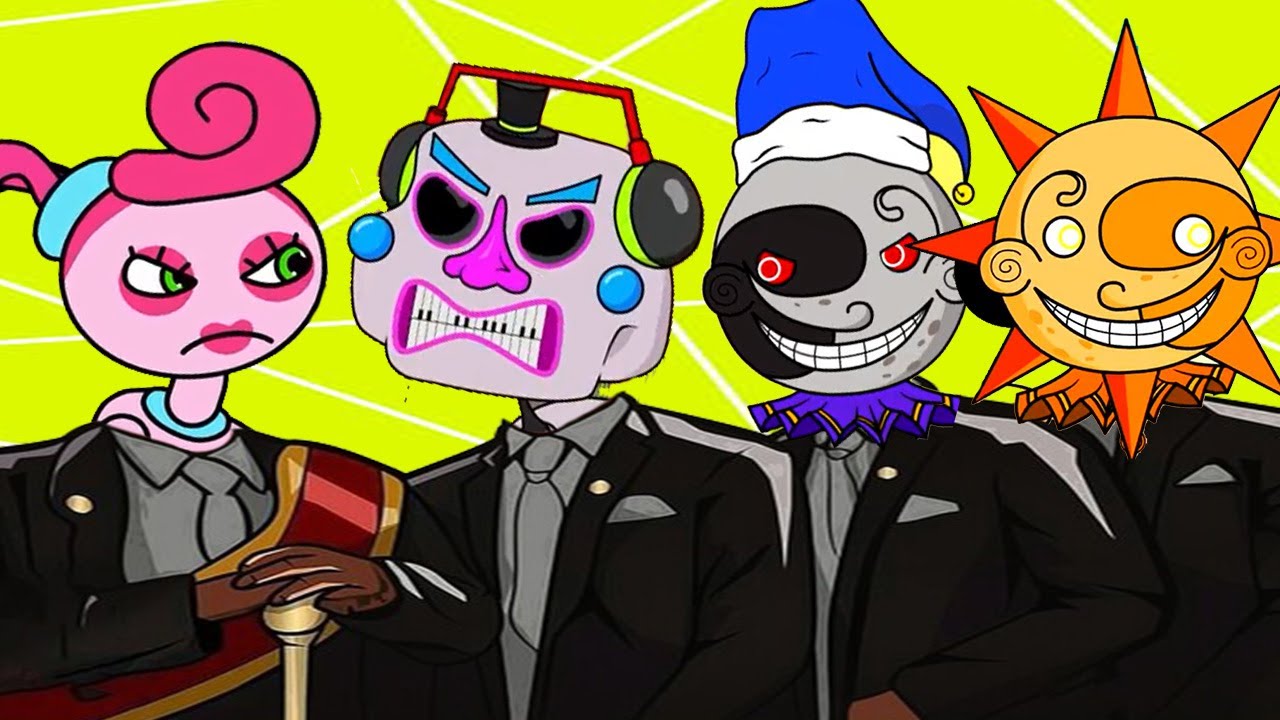 Mommy Long Legs & DJ Music Man & Sundrop & Moondrop - Coffin Dance Meme ...