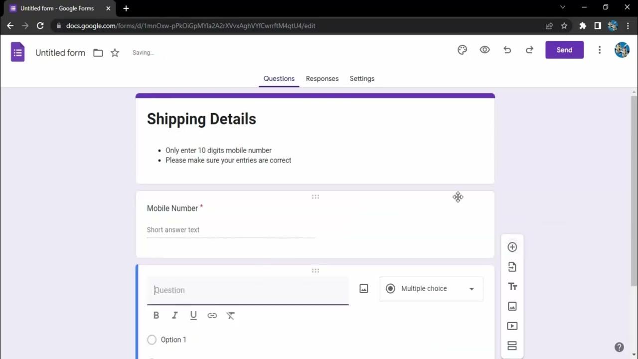 How to Add Multiple Choice Questions to your Microsoft Form question ...