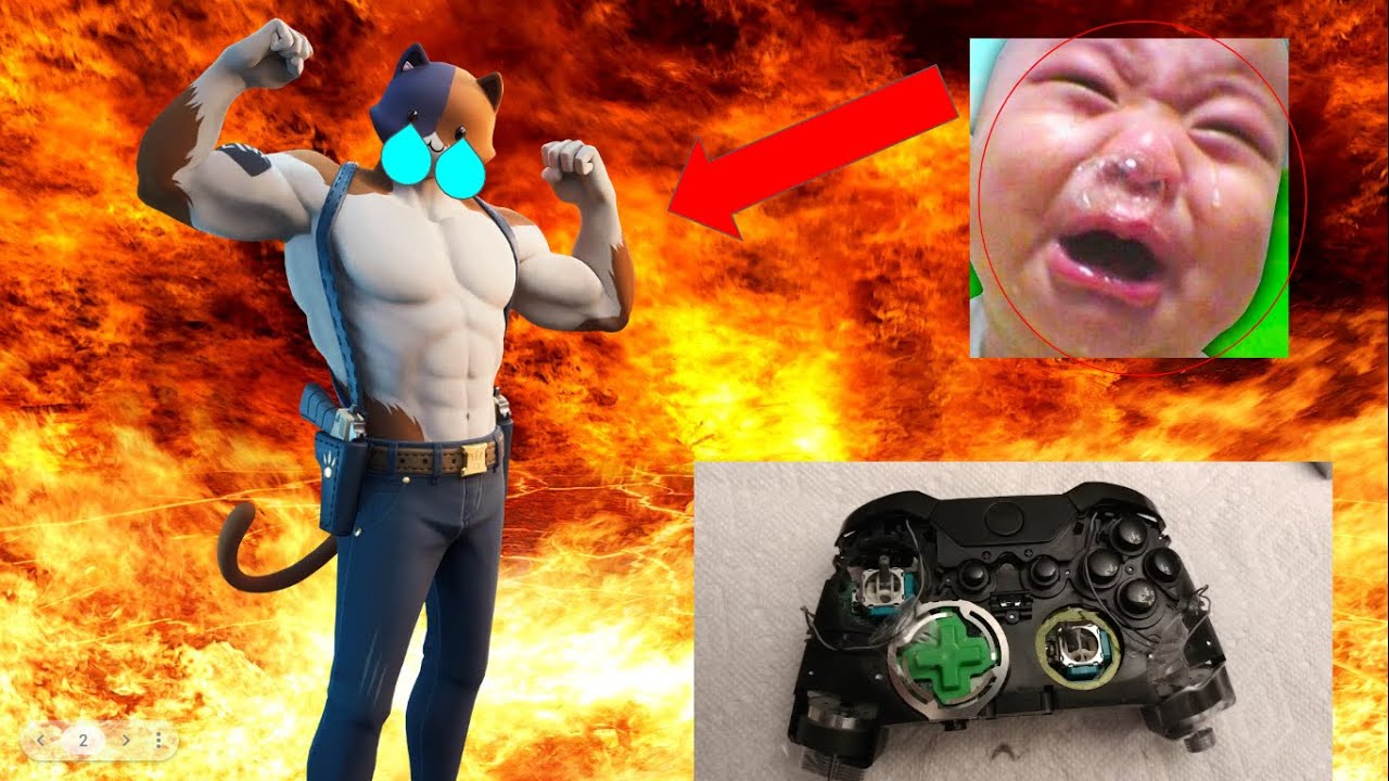 Fortnite kid cries and reports me after I delete him - YouTube