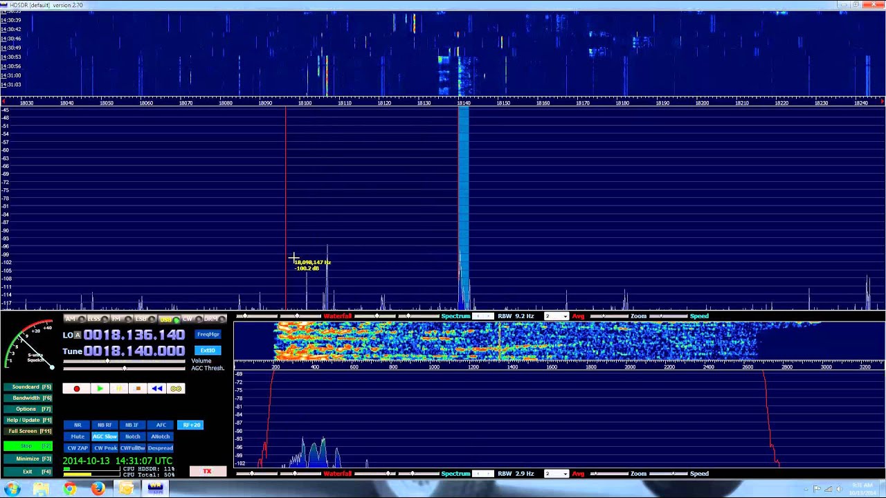 Demo of My Panadapter - YouTube