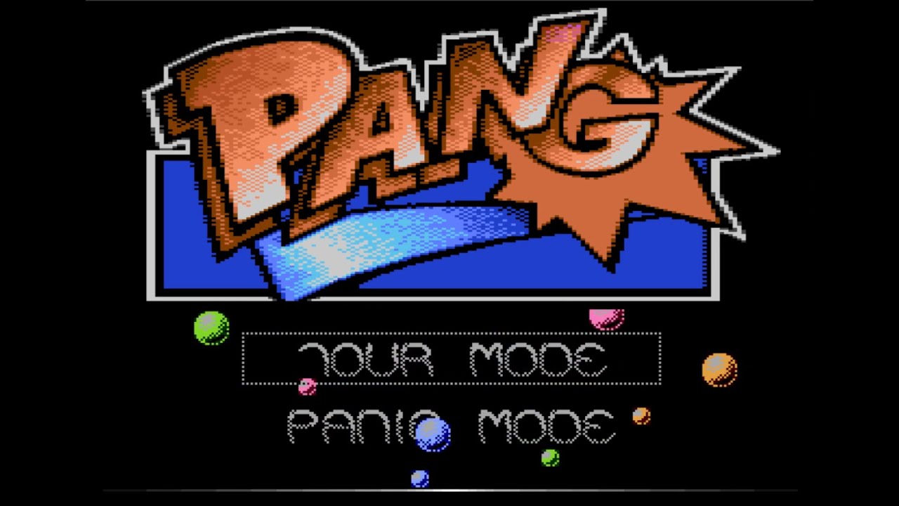 Atari 8-Bit Game Play, Pang - YouTube