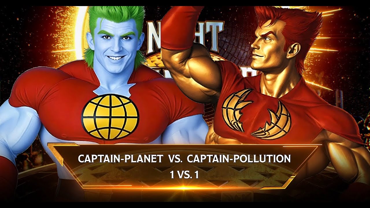 [WWE2K24] Captain Planet VS Captain Pollution - V2 Next Level - YouTube