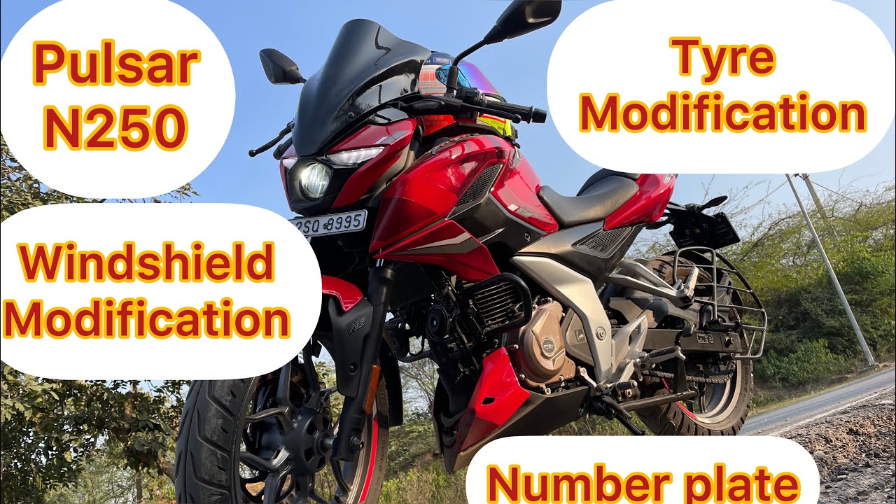 N250Full Modification | N250 Tyre, visor and number plate modification ...