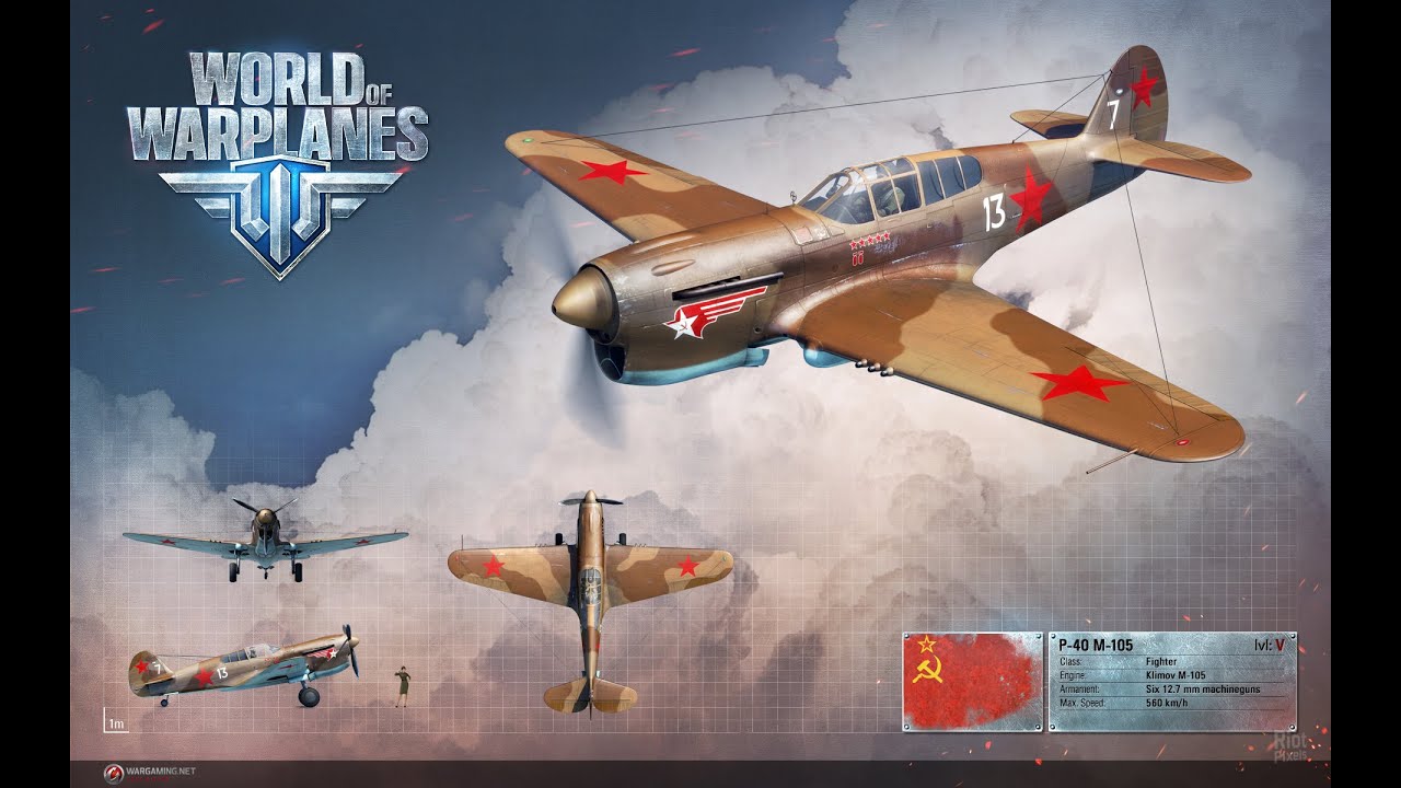 World of Warplanes: P-40 M-105 - YouTube