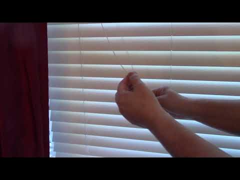 HOW to RAISE, LOWER, & OPERATE CORDED Venetian Window Blinds (with ...