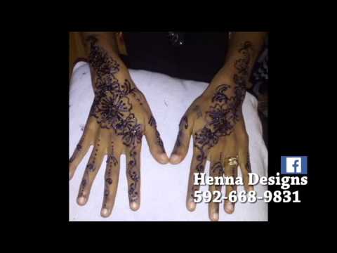 Henna Designs by Natasha Azeez, Georgetown, Guyana - YouTube