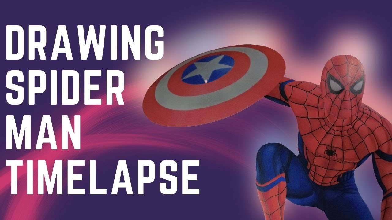 #drawing #spiderman #shield #speeddrawing #marvel #avengers # ...