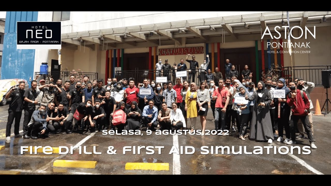 FIRE DRILL AND FIRST AID SIMULATIONS - YouTube