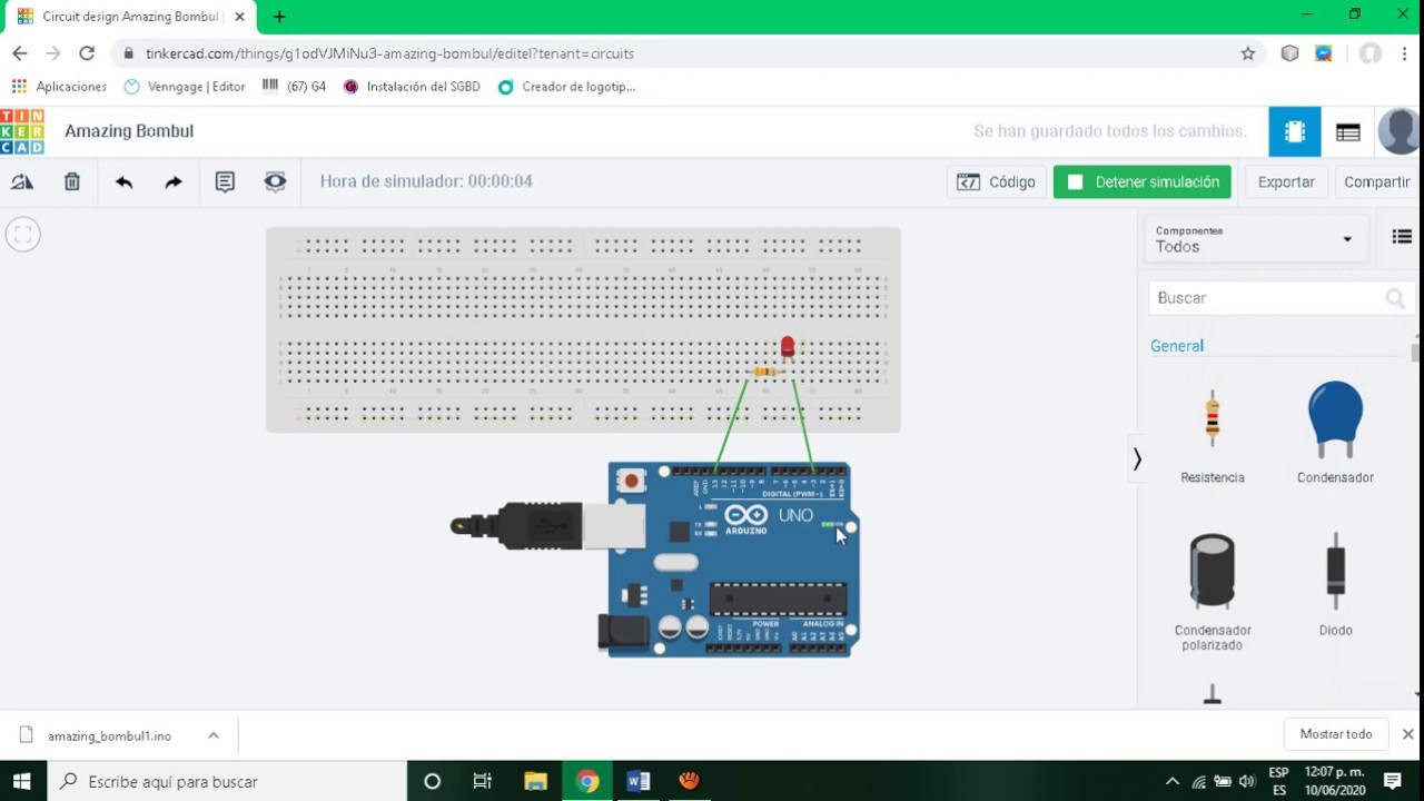 2225 Lab Blinking An Led Using An Arduino Tinkercad Youtube Images 4326