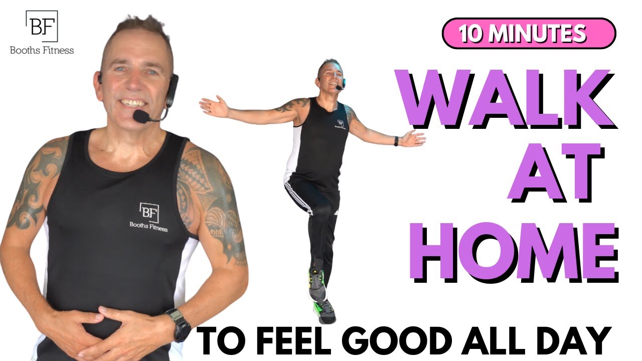 Get Happy with 1 Mile Walk at Home - Energy Boosting Walking Workout ...