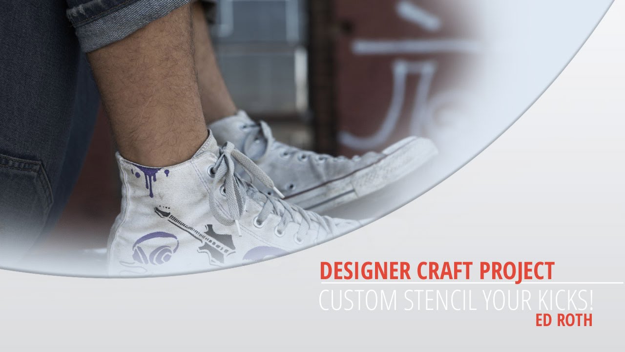 Custom stencil your Kicks! - YouTube