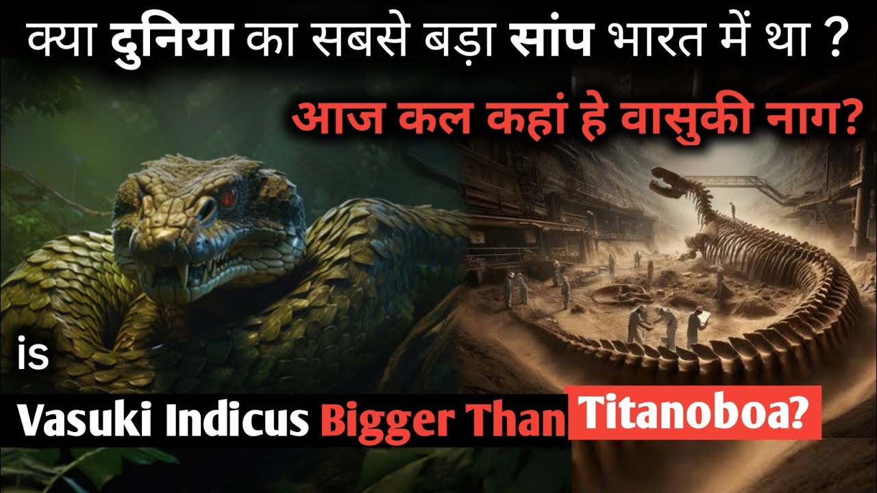Vasuki Indicus World's largest Snake Found In Gujrat - YouTube