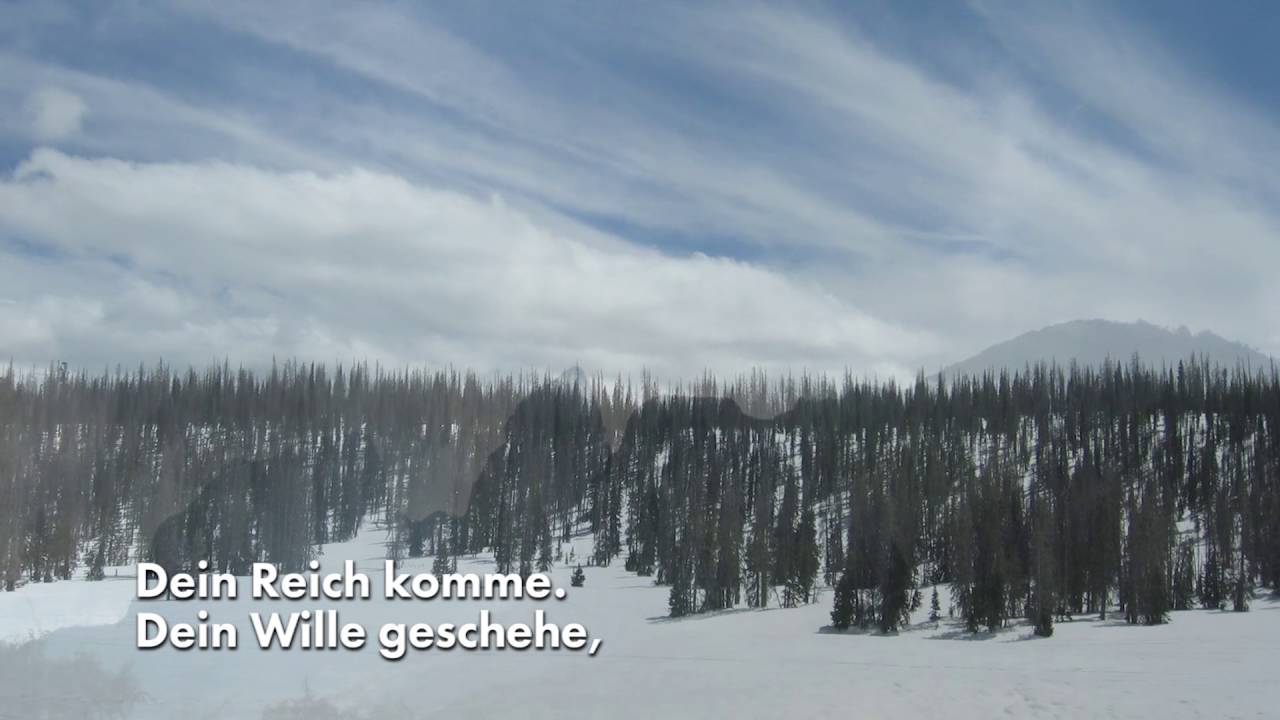 The Lord's Prayer in German - YouTube