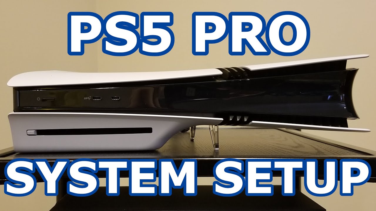 PlayStation 5 PRO System Setup - PS5 PRO Unboxing, Setup, Disk Drive ...